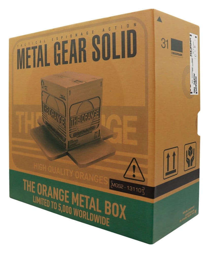 Metal Gear Solid 2 Replik Cardboard Box Antique Gold – Smalltinytoystore