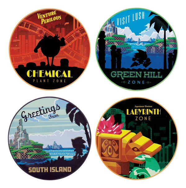 Sonic - The Hedgehog Untersetzer 4er-Pack – Smalltinytoystore